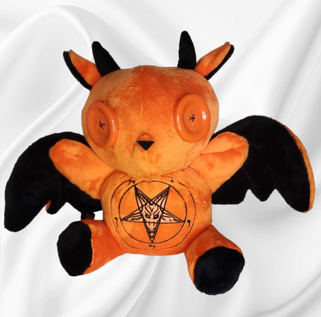 Baby Baphomet - Orange & Black - Venom Doll Plushies