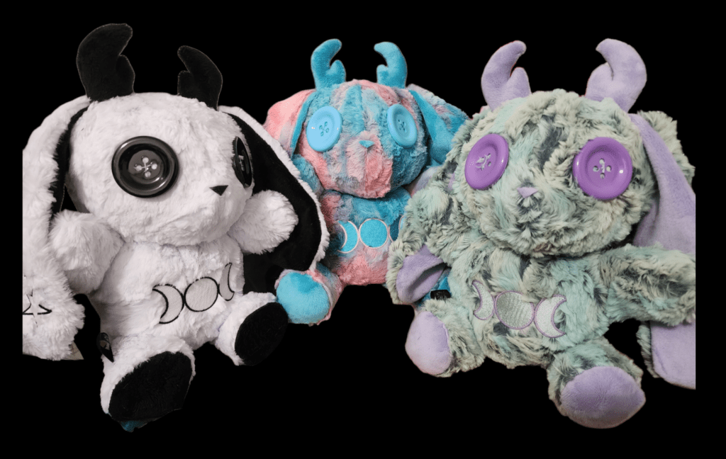 Celestial Jackalope Weighted Plushies (Glow in the dark details ...