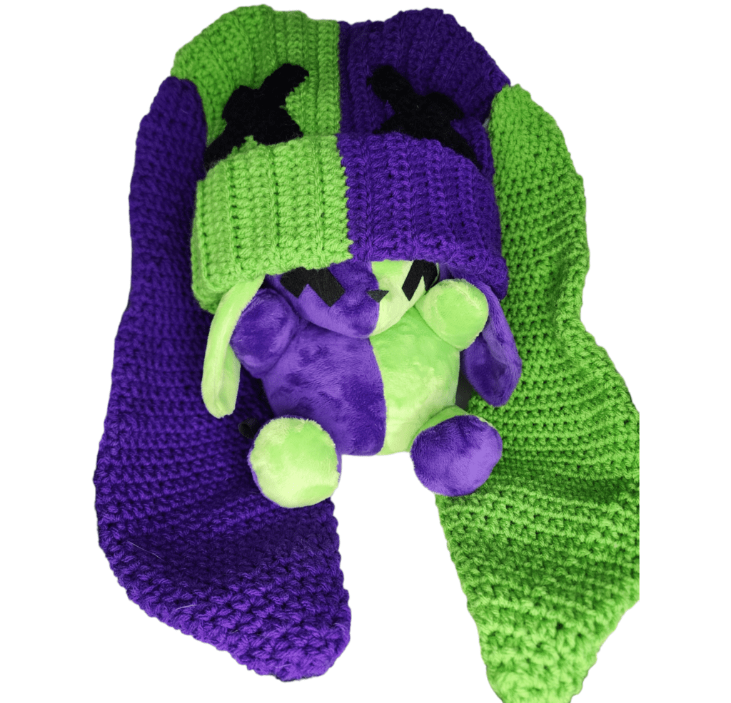 VENOMDOLLS X KRACKENSGIRL KREATIONS- Dead Bunny Beanie & Plush: Green ...