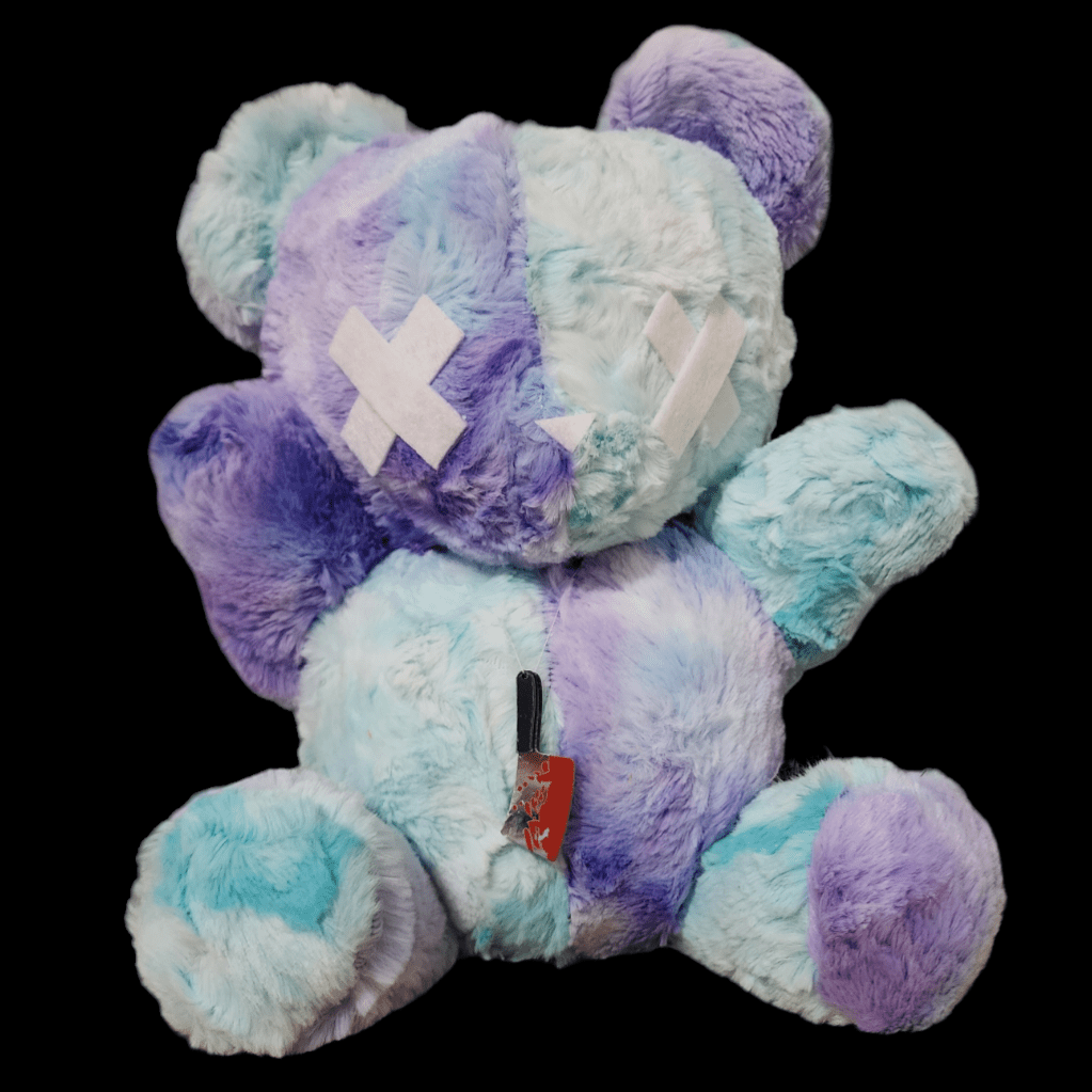 DEADY BEAR Plush - Pastel Blue and Purple - Venom Doll Plushies