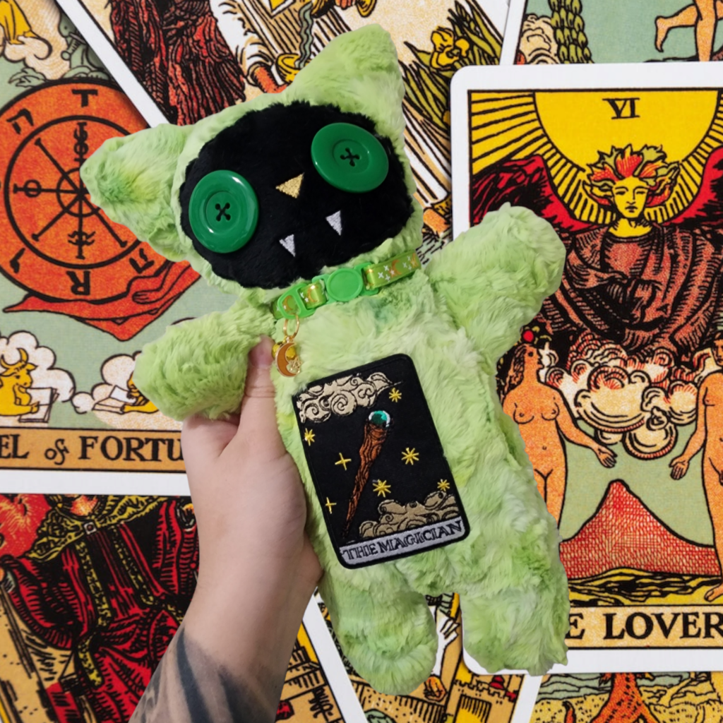 Weighted Tarot Kitten - Jade - The Magician - Venom Doll Plushies