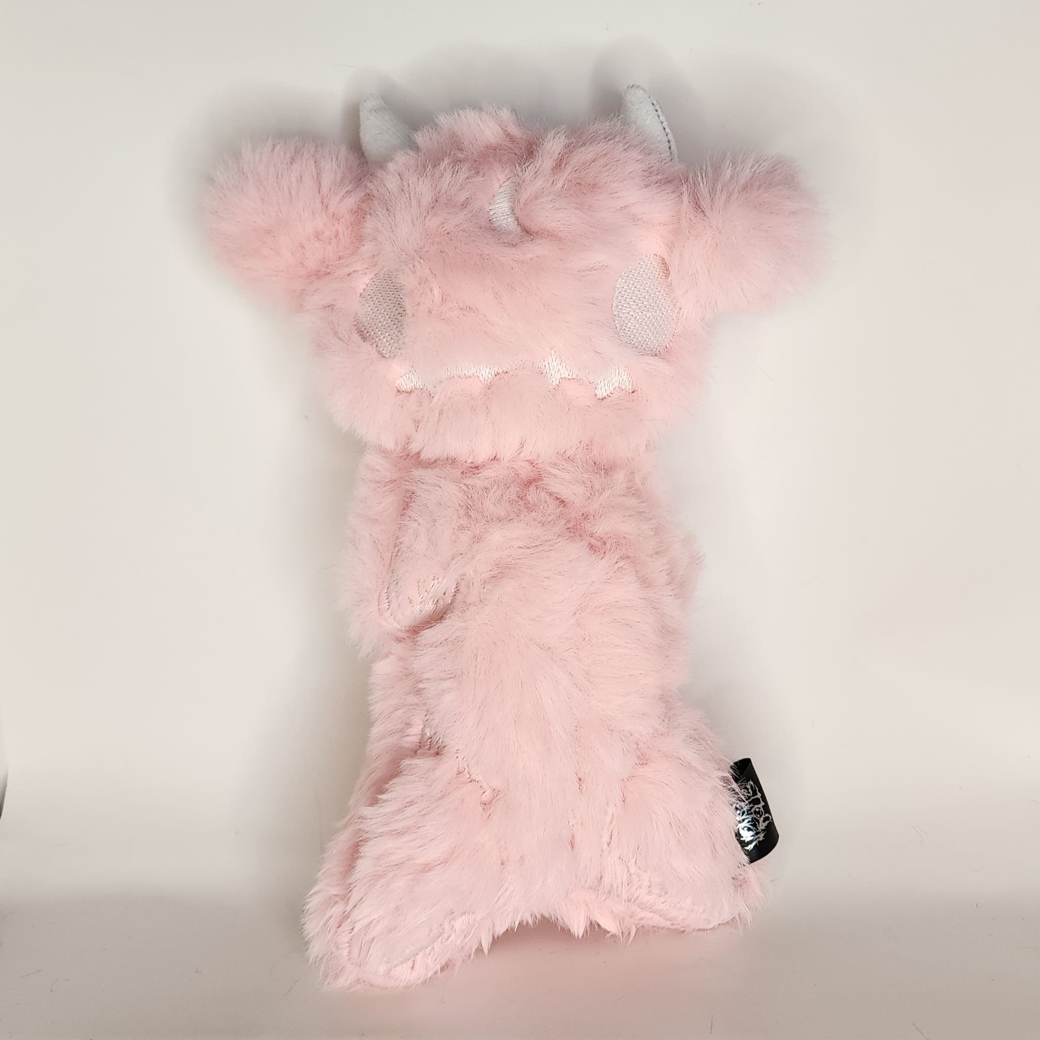 Pink Poofy Sad Cow - Glow in the Dark - Venom Doll Plushies