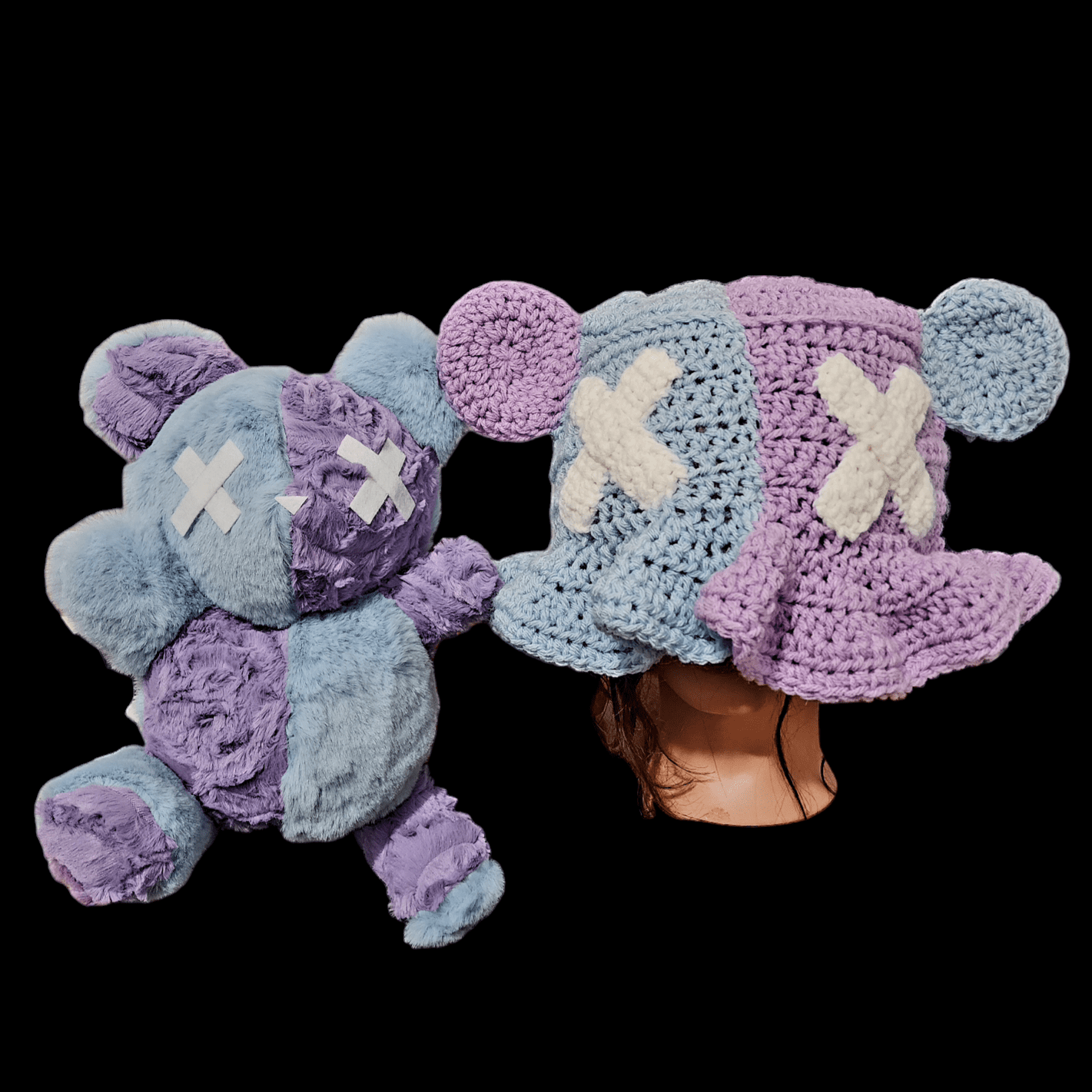 VENOMDOLLS X KRACKENSGIRL KREATIONS- Deady Bear Bucket Hat & Plush: Sky ...