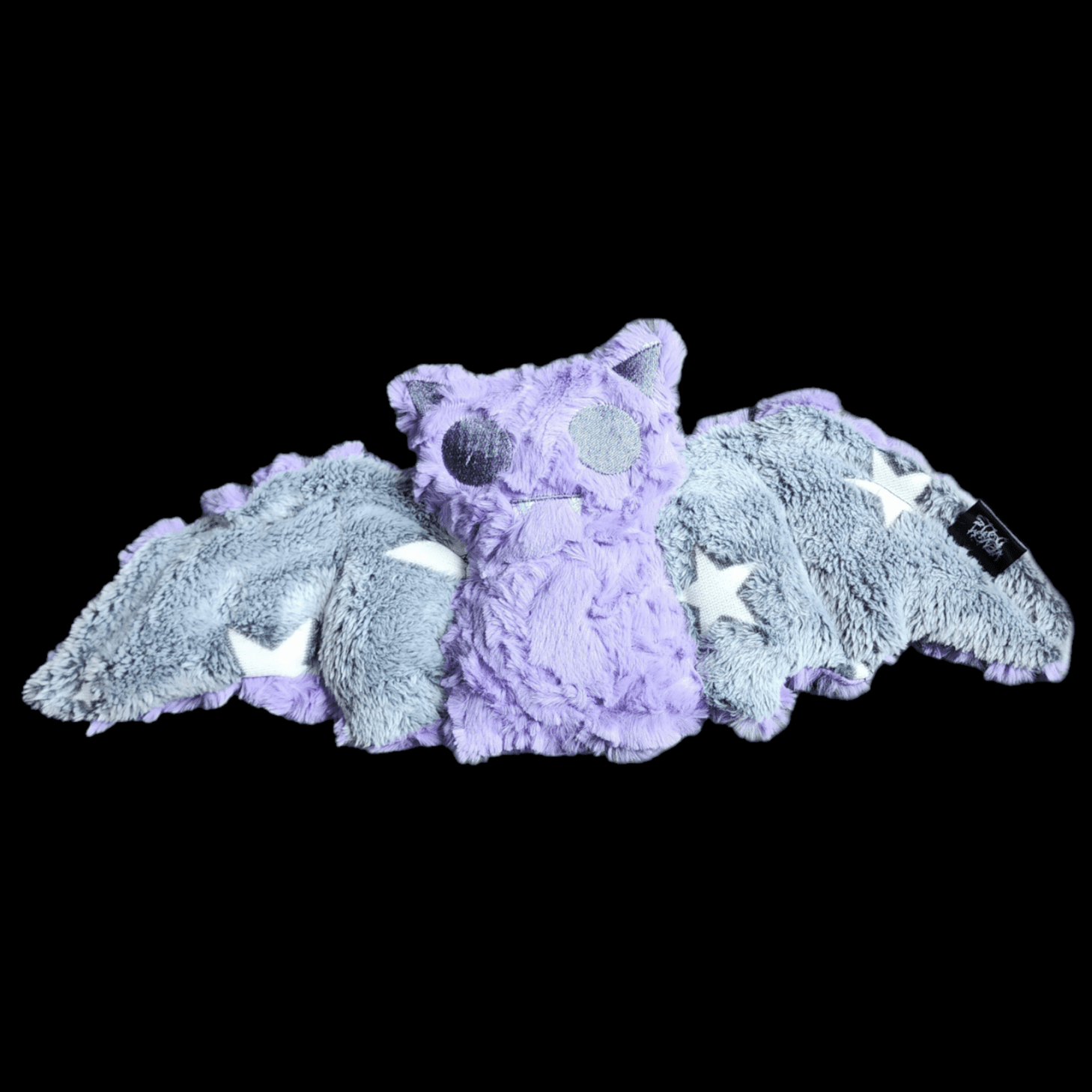 Weighted Vampire Bat Plush - Lavender with Glow in the dark Stars ...