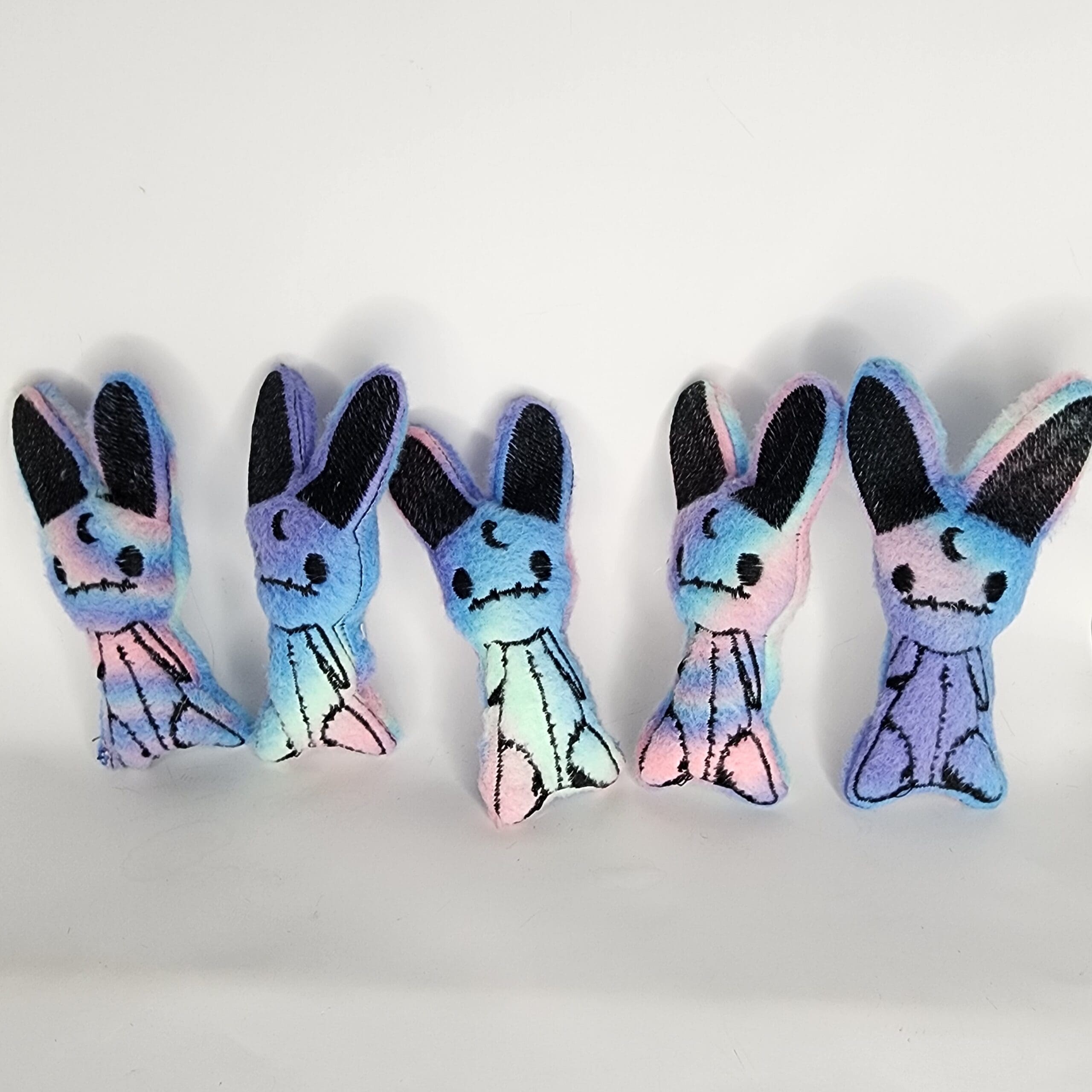 Mini Bunny Plushies - Pastel Swirl - Venom Doll Plushies