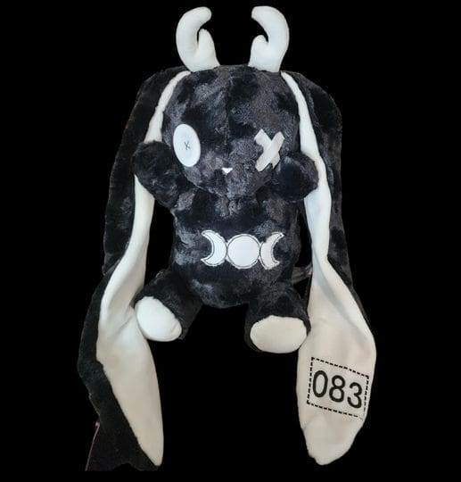 Celestial Jackalope Backpack – #083 Black and White - Venom Doll Plushies