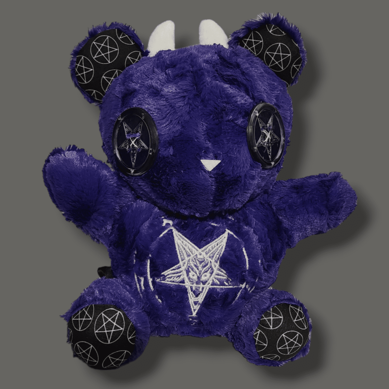 Deep Purple Baphomet Bear (Glow in the Dark) - Venom Doll Plushies