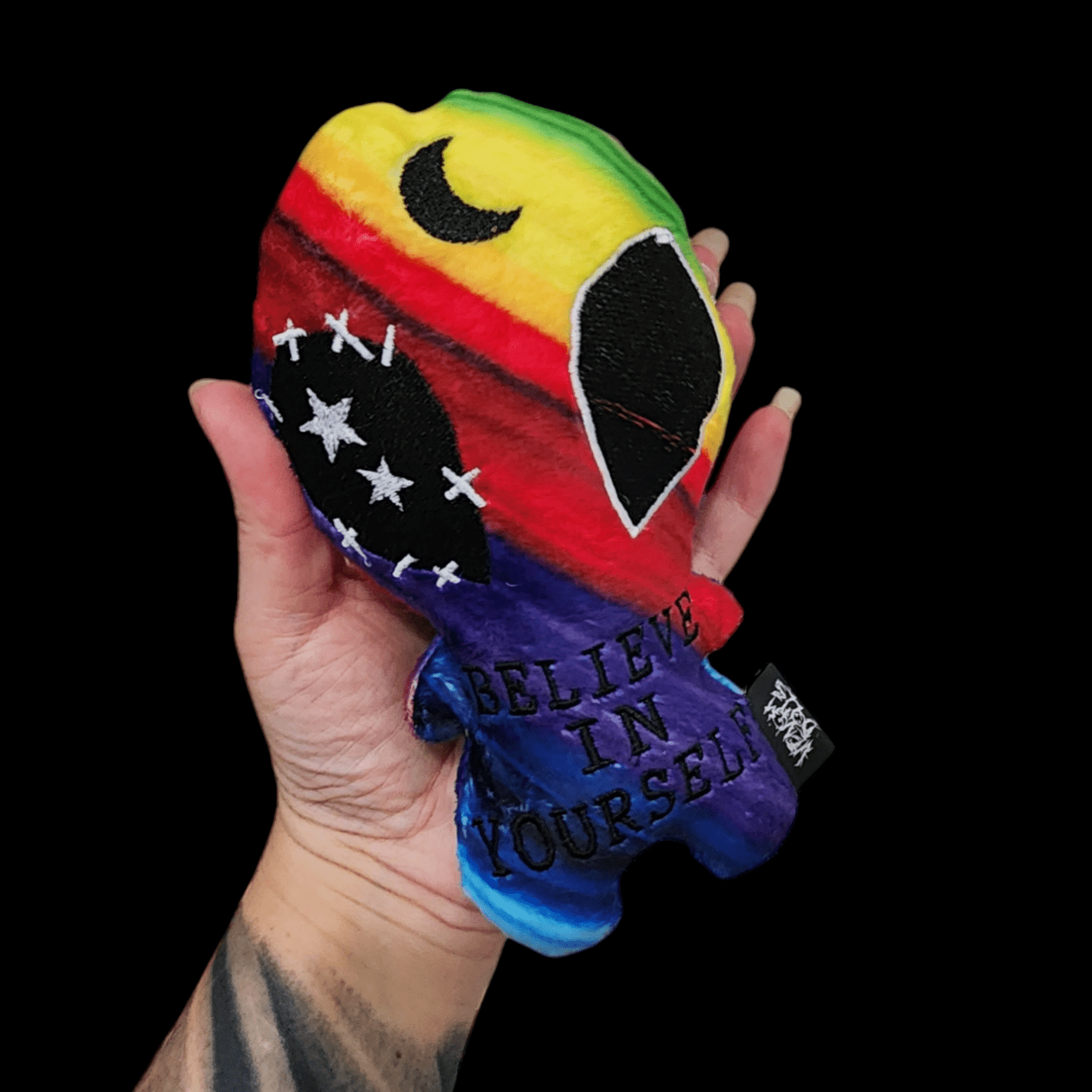 Rainbow Pride Motivational Alien Plush - Venom Doll Plushies