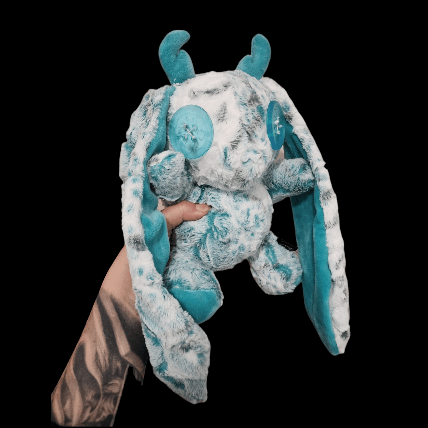 Chonk Size Baby Jackalope - Aqua - Venom Doll Plushies